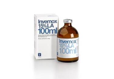 Invemox 15 LA antiinfeccioso amoxilina para usarse en animales